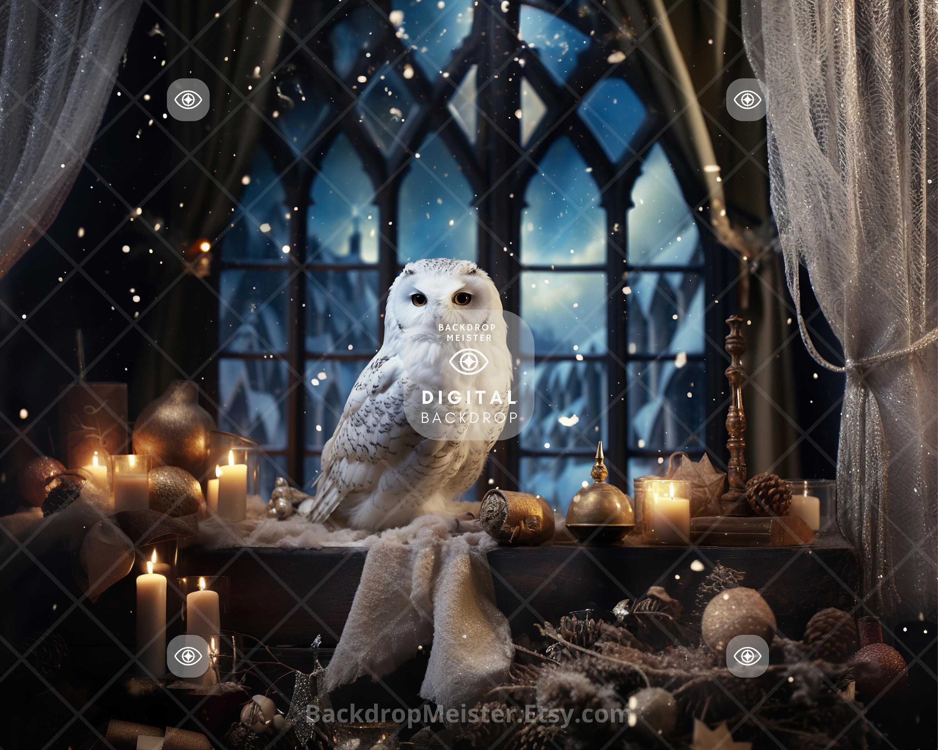 Wizard Backdrop Digital Download Photoshop Overlays - Etsy