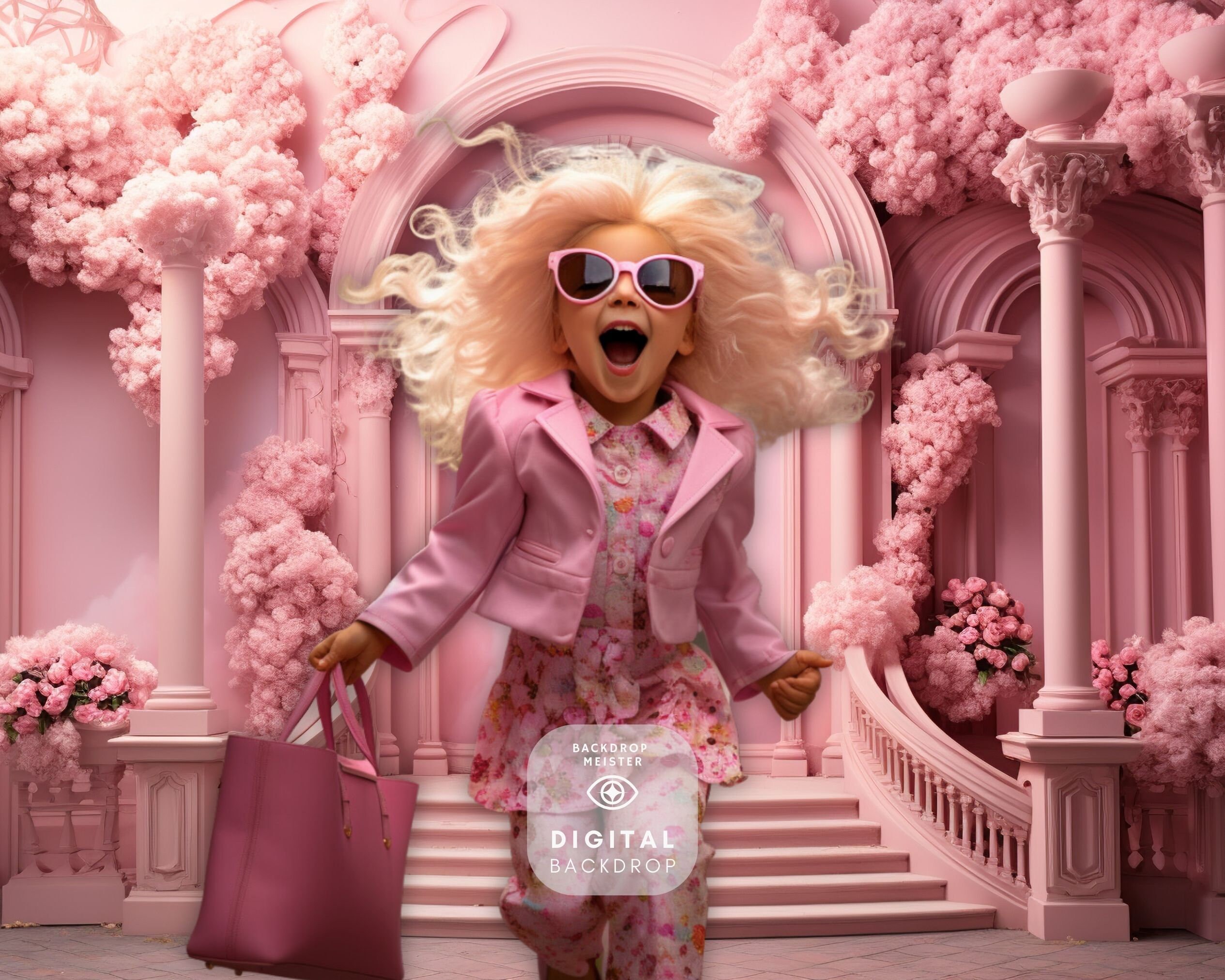 Pink Doll Backdrop Digital Download Photoshop Overlays - Etsy