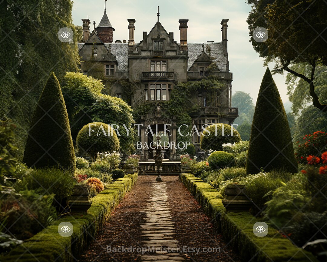 Fairytale Castle Backdrop Digital Download Wedding Photography, Stock ...