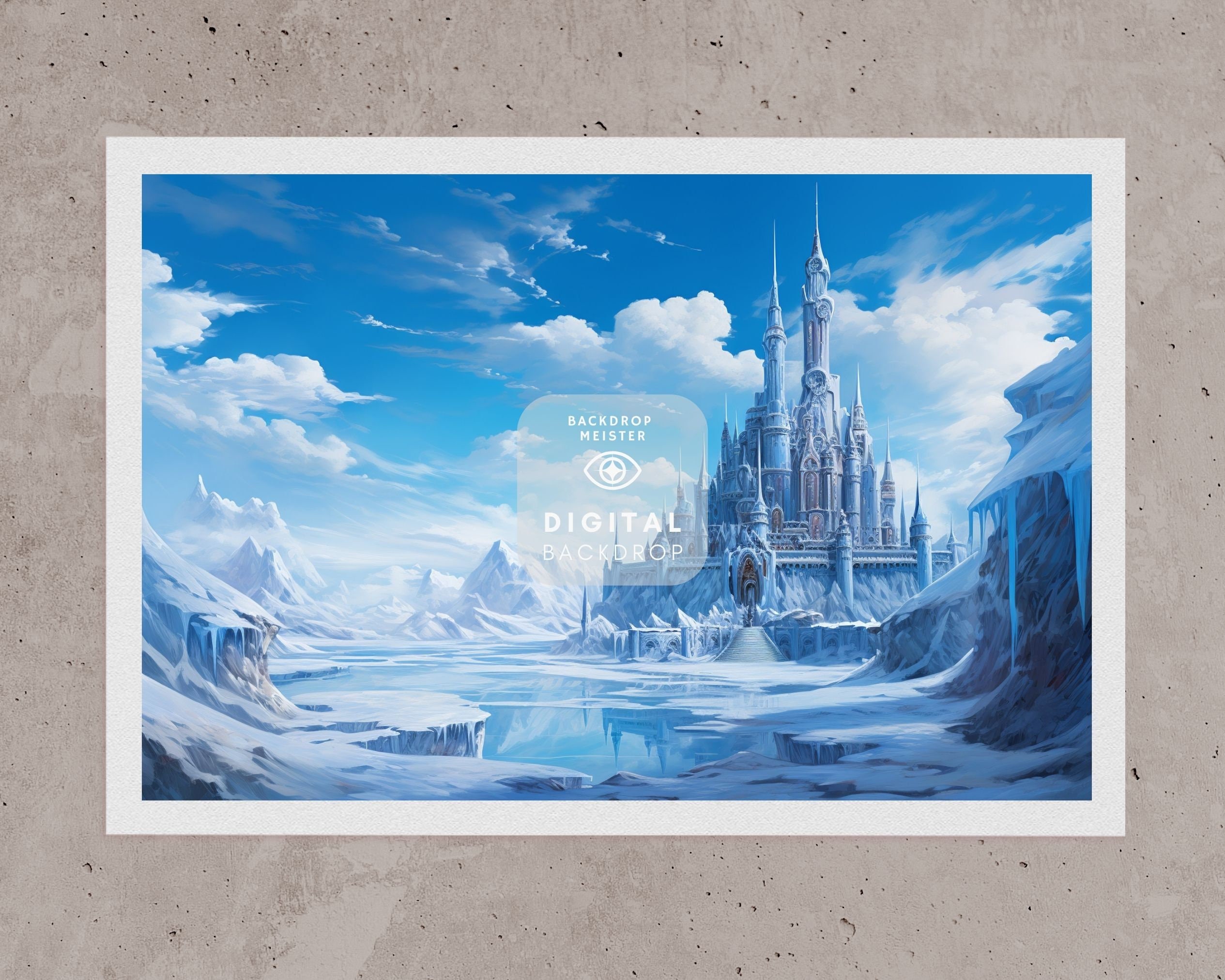 Frozen Castle Backdrop Digital Download Wedding & - Etsy