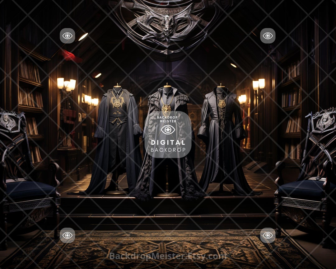 Wizard Cloaks Backdrop Digital Download Photoshop Overlays, Halloween ...