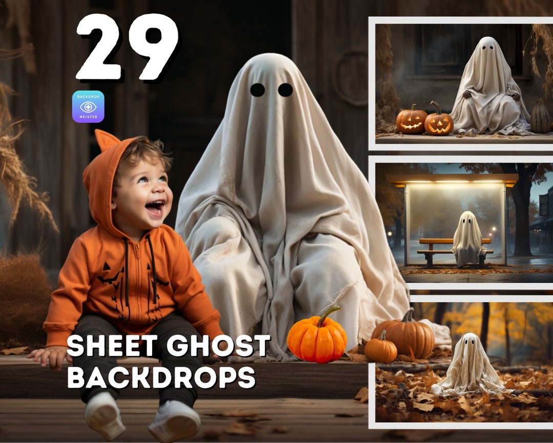 29 Little Sheet Ghost Backdrops Digital Download Photoshop - Etsy