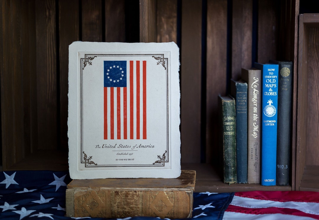 American Betsy Ross Flag Print - Etsy