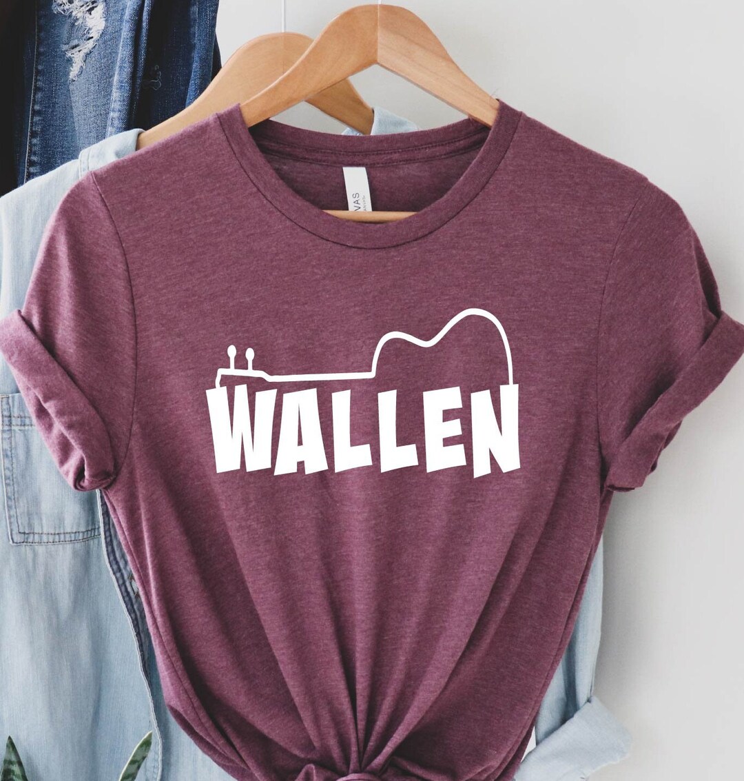 Wallen Shirt, Men's Wallen Guitar Shirt, Country Concert Shirt, Western ...