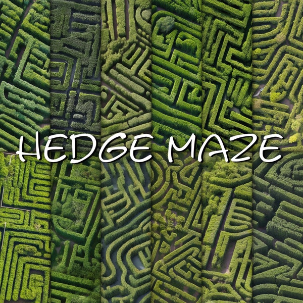 Hedge Maze Digital Background - Etsy