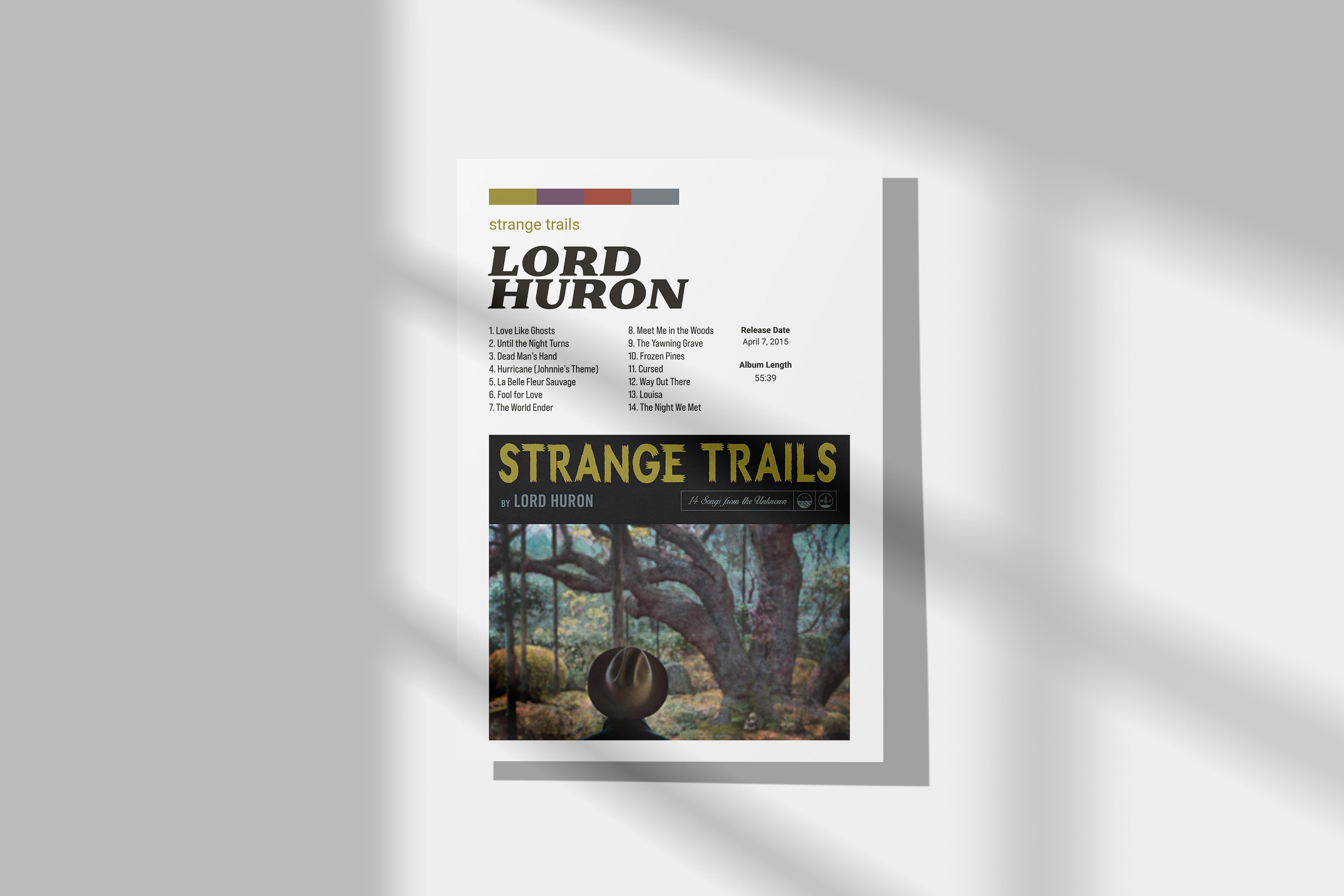 Strange Trails Album Art | Lord Huron - Etsy