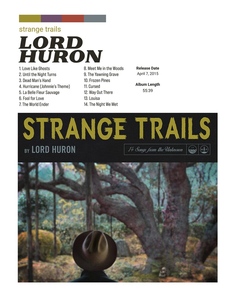 Strange Trails Album Art | Lord Huron - Etsy