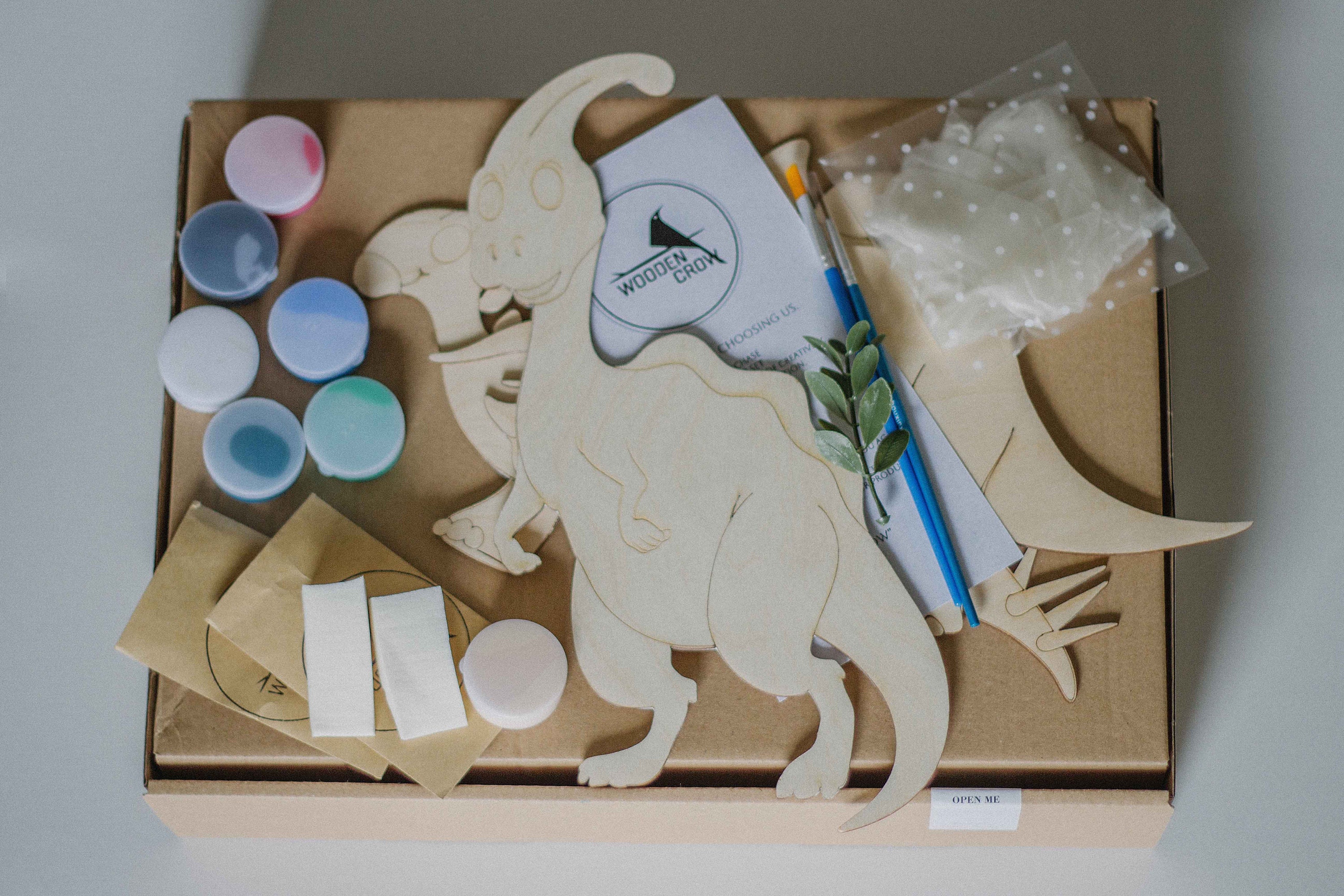 Dinosaur Painting Kit Ready to Paint. Dinosaur Party Favors - Etsy