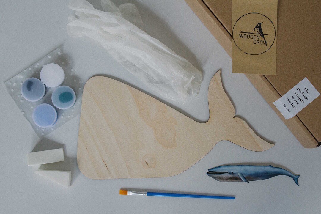 Whale - Coloring Kit for Kids - Etsy