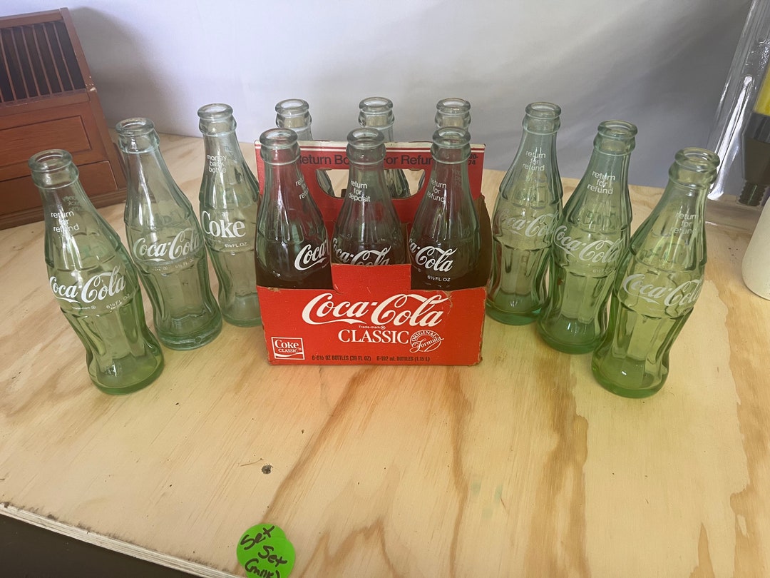 1986 Vintage Coca-cola Bottle Collection Original 6-pack Case - Etsy