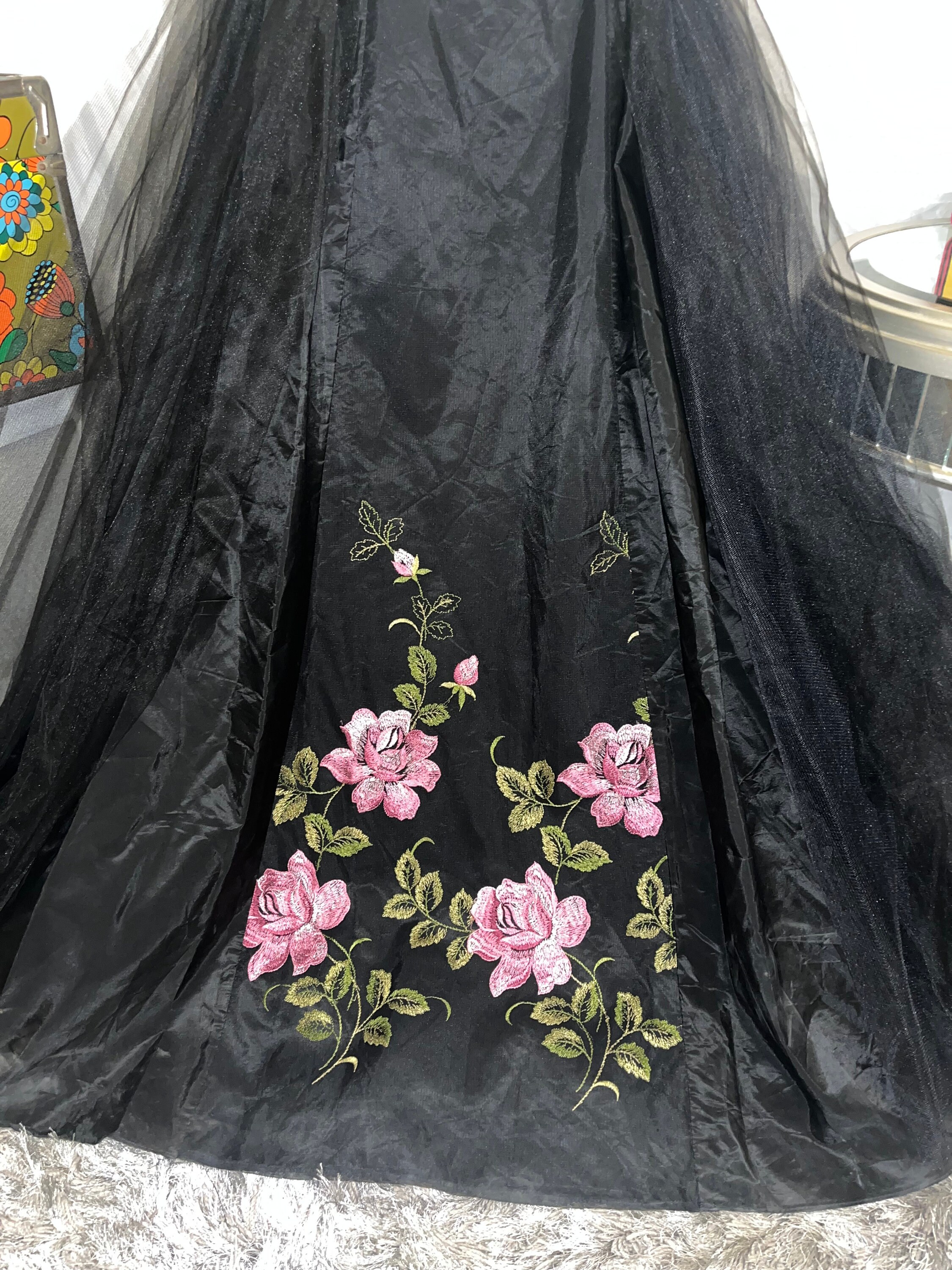 Gorgeous Vintage prob 90s Ballgown W/a Bit of Gothic Flare - Etsy
