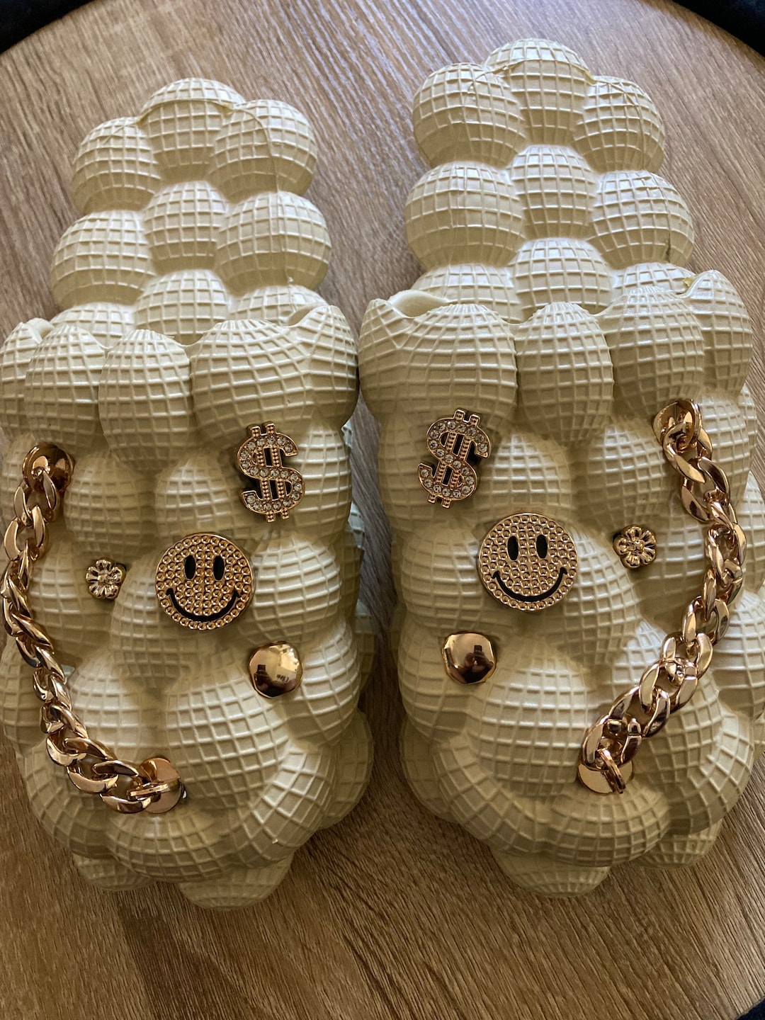 Women’s Bubble Clogs With Charms, Cute Charm Non Slip Shoes ...