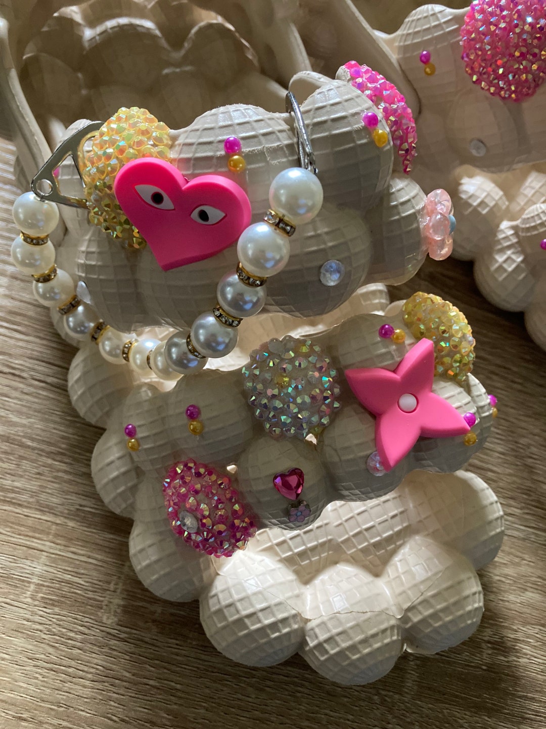 Women’s Bubble Clogs With Charms, Cute Charm Non Slip Shoes ...