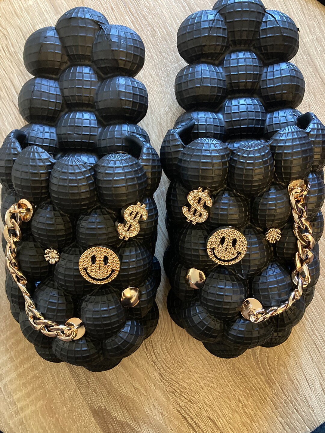 Women’s Bubble Clogs With Charms, Cute Charm Non Slip Shoes ...