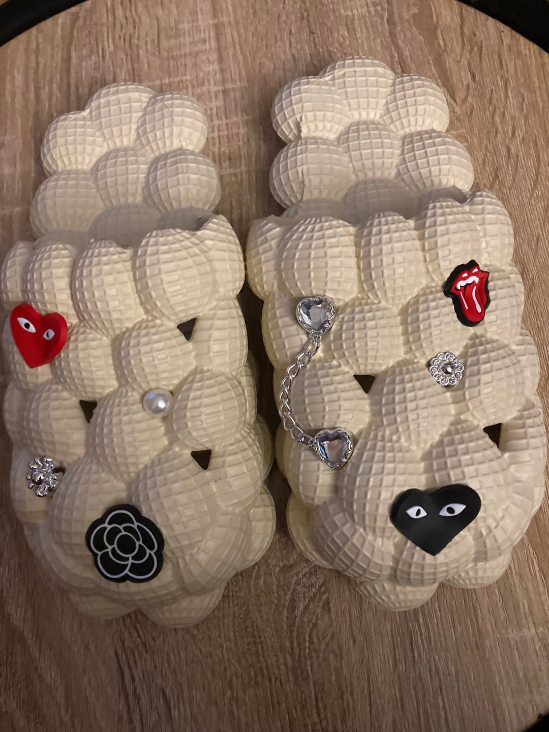 Women’s Bubble Clogs With Charms, Cute Charm Non Slip Shoes ...