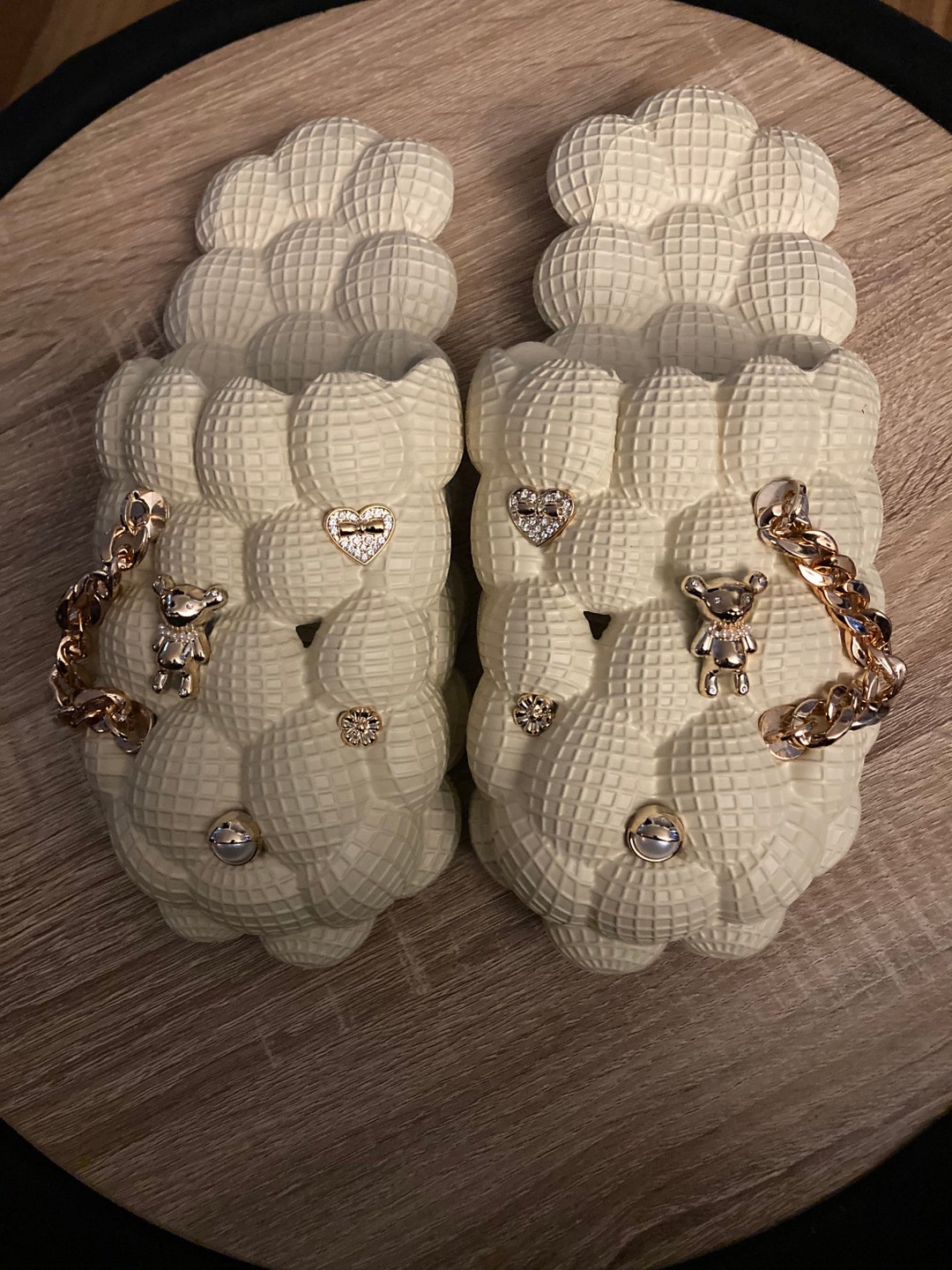 Women’s Bubble Clogs With Charms, Cute Charm Non Slip Shoes ...