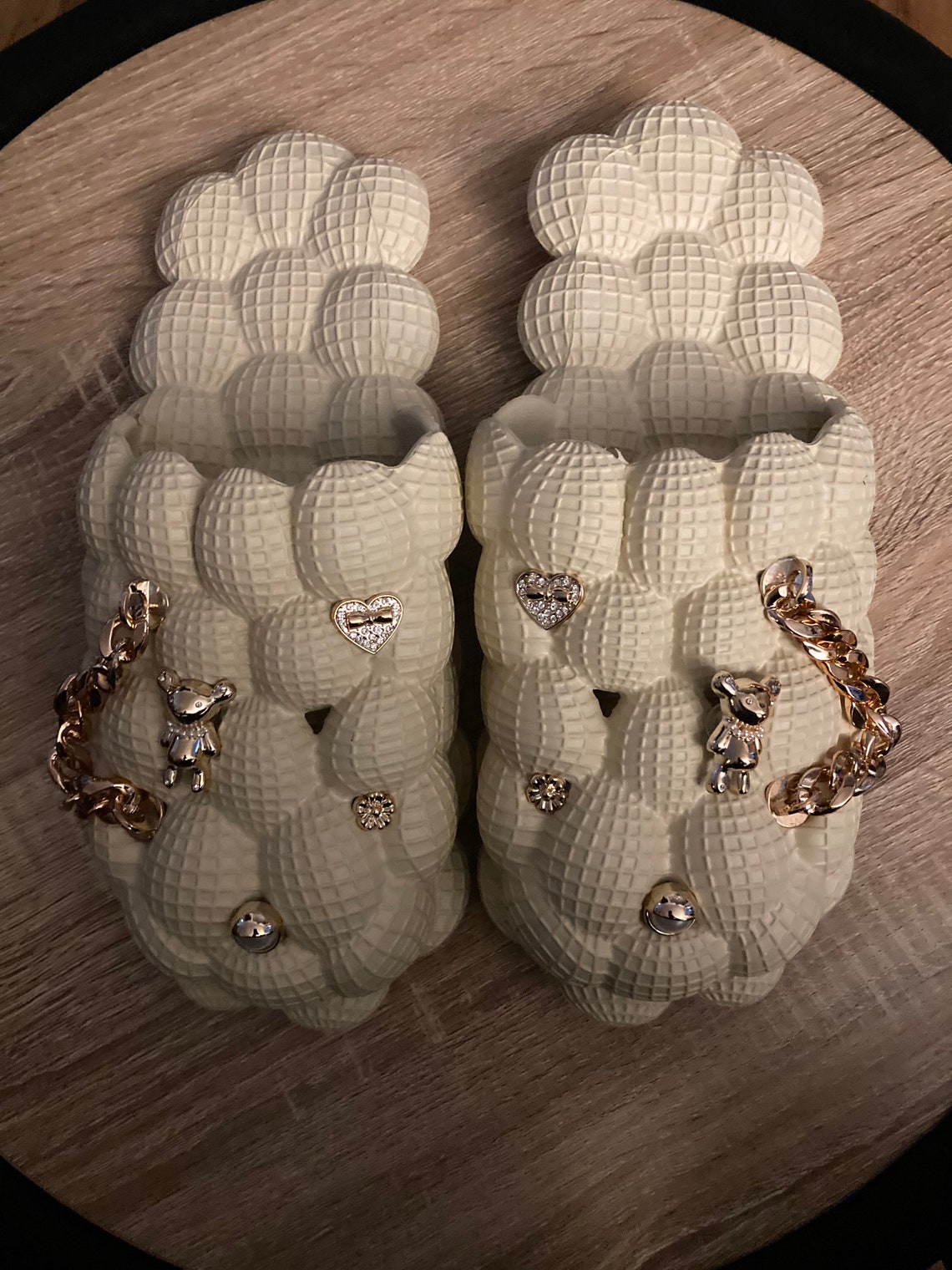 Women’s Bubble Clogs With Charms, Cute Charm Non Slip Shoes ...