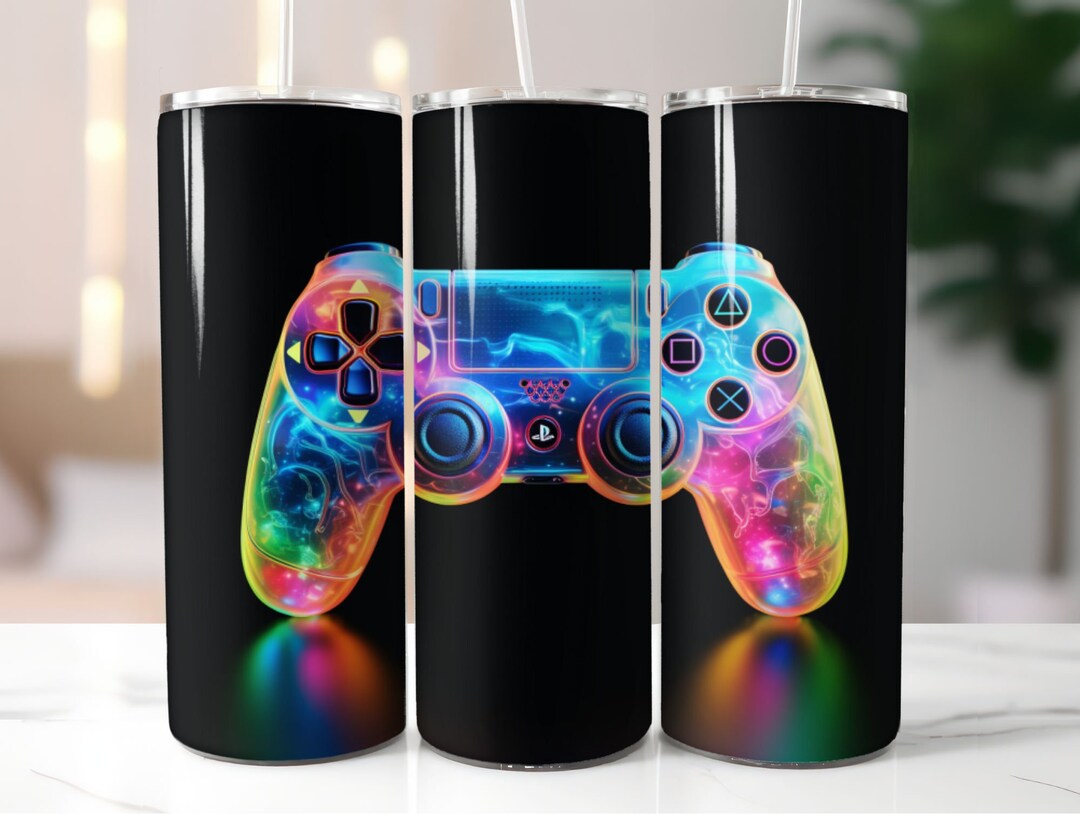 Playstation Controller 20oz Sublimation Tumbler Digital Design, Playstation Sublimation Design ...