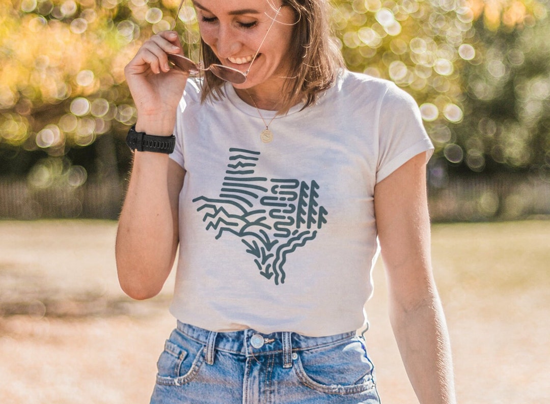 Texas Graphic Tee, Texas Outdoor Regions, Graphic T-shirt, Camping ...