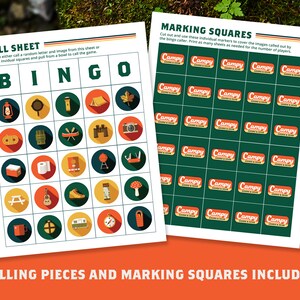 Outdoor Adventure Bingo Cards, Printable Kids Games, Nature Birthday ...