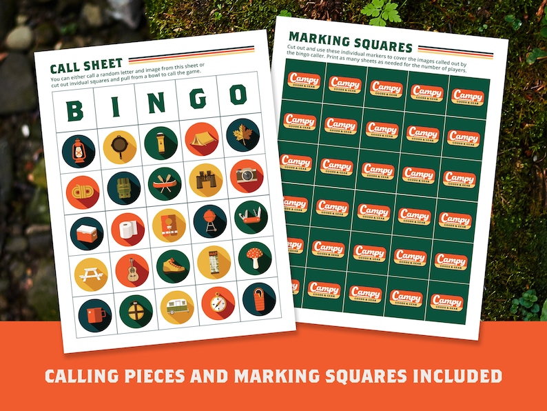 Outdoor Adventure Bingo Cards, Printable Kids Games, Nature Birthday ...