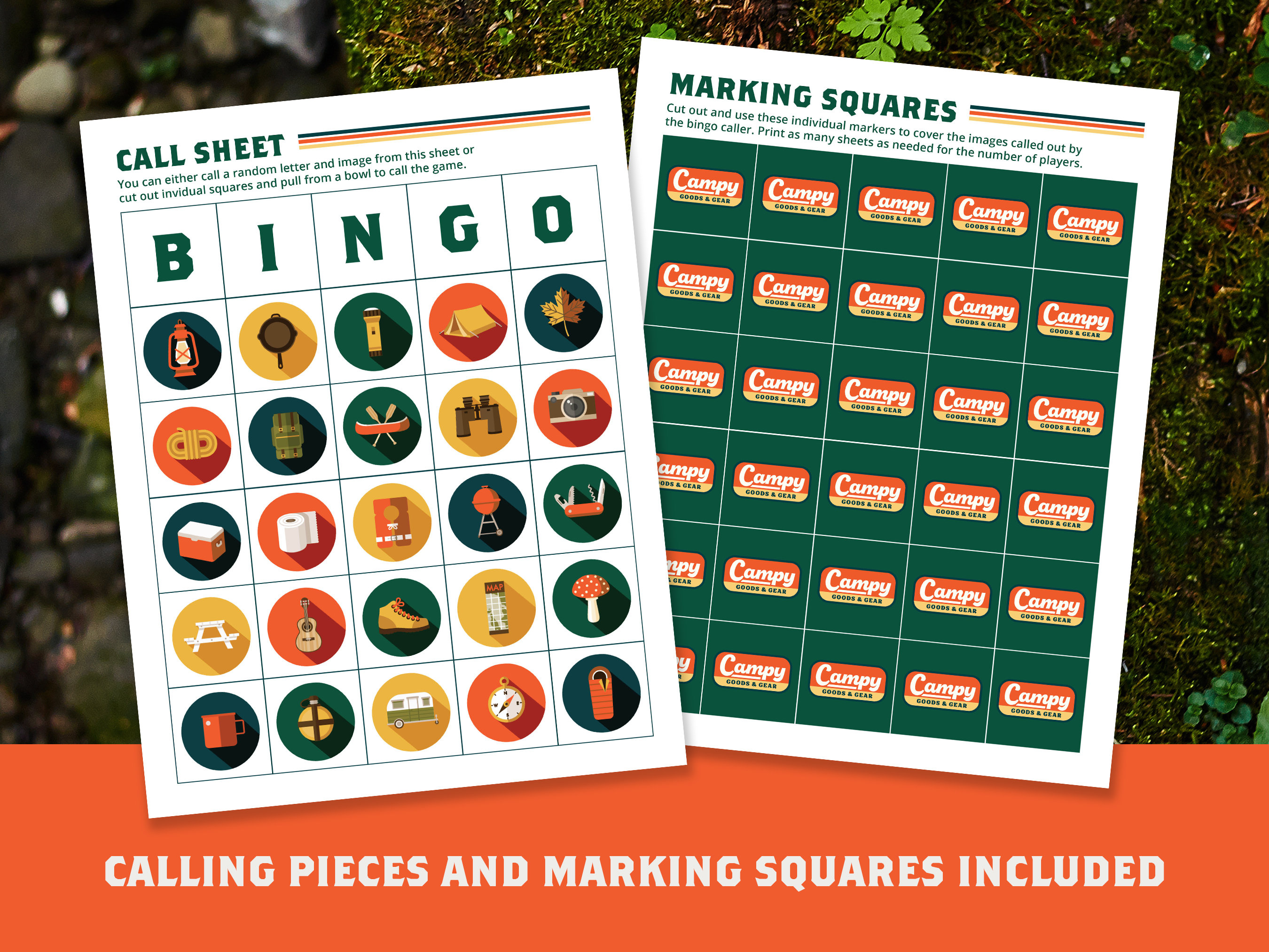 Outdoor Adventure Bingo Cards, Printable Kids Games, Nature Birthday ...