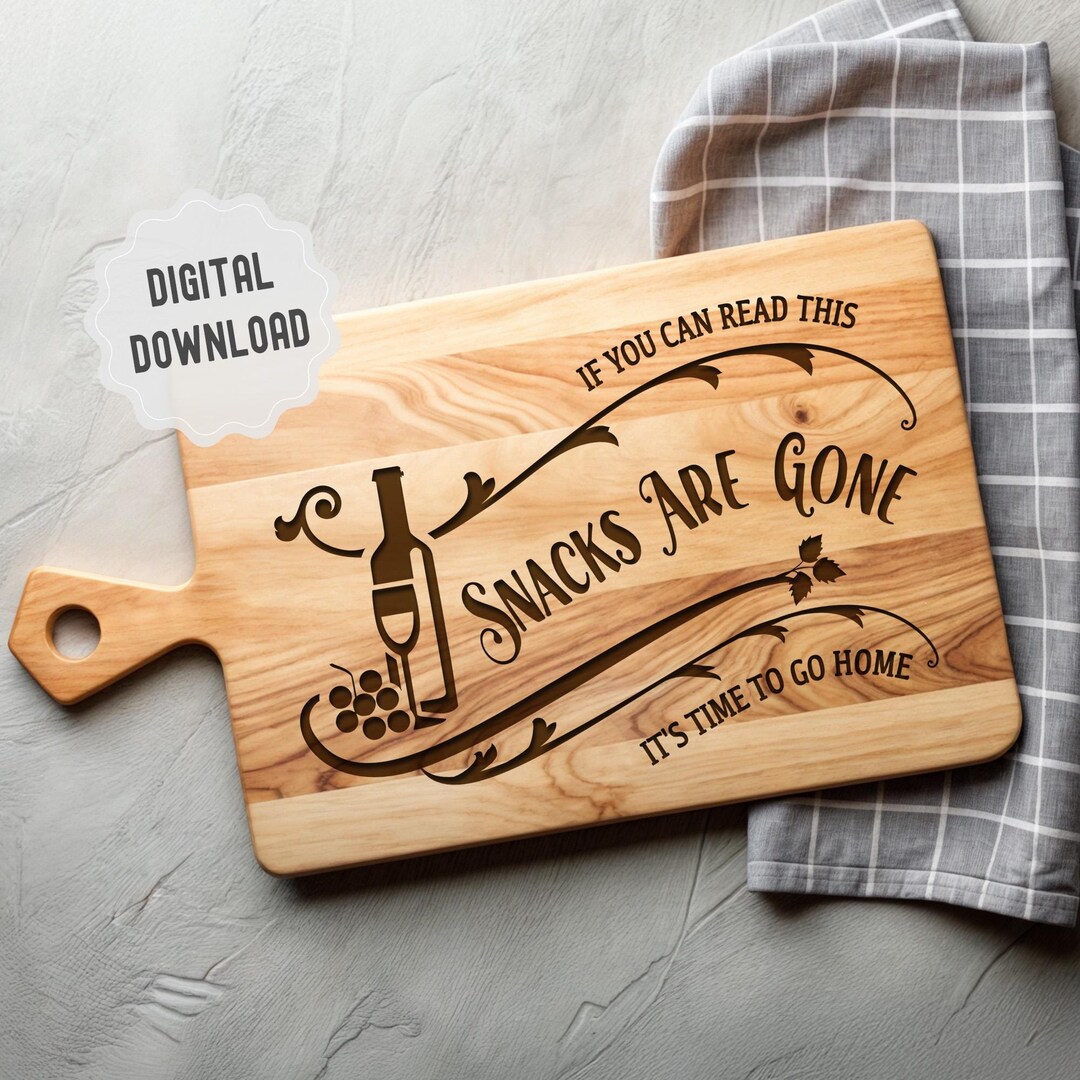 Funny Charcuterie Board SVG, Sarcastic Snacks Are Gone Saying, Digital ...