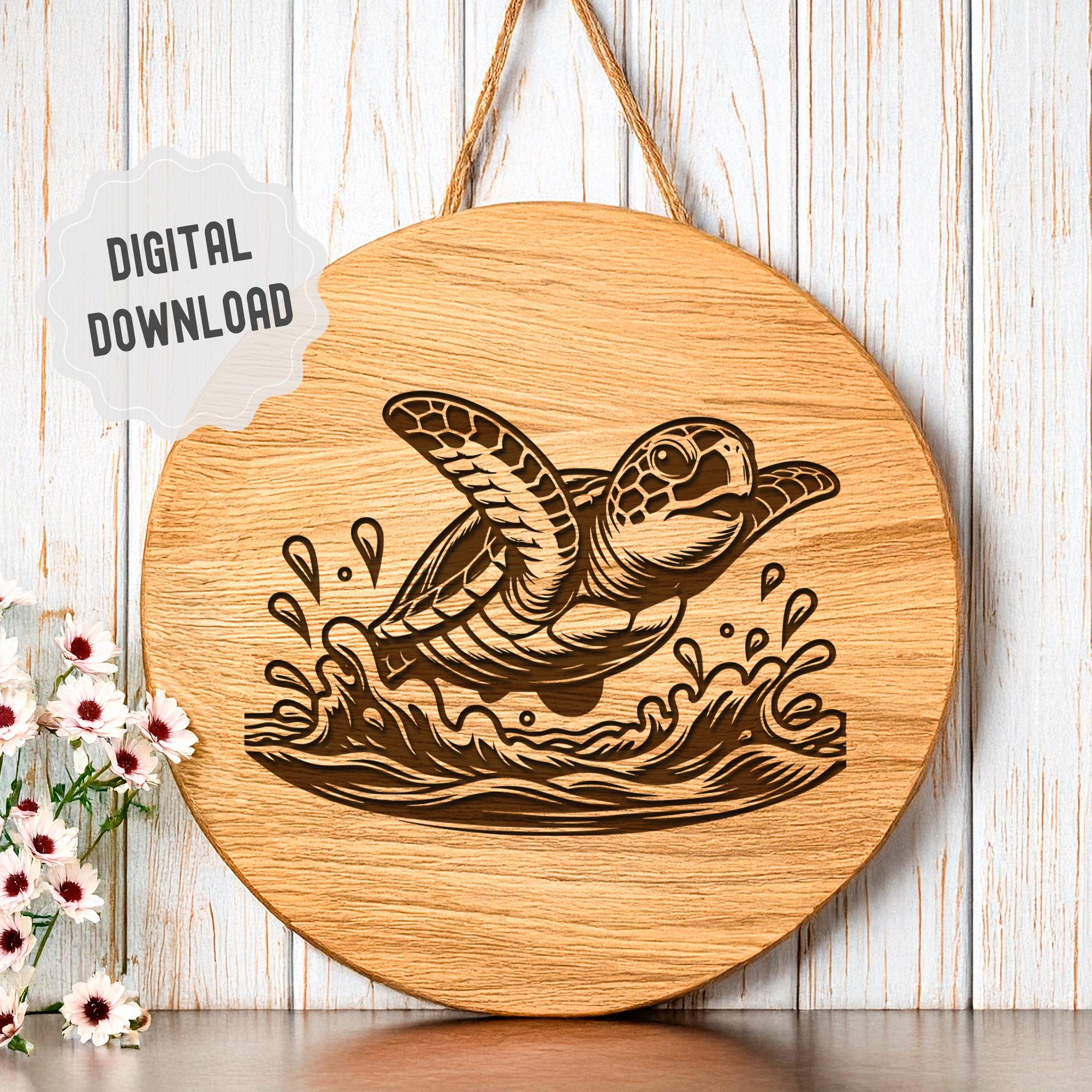 Sea Turtle Svg, Cutting Board Svg, Charcuterie Board Svg, Sea Animal ...