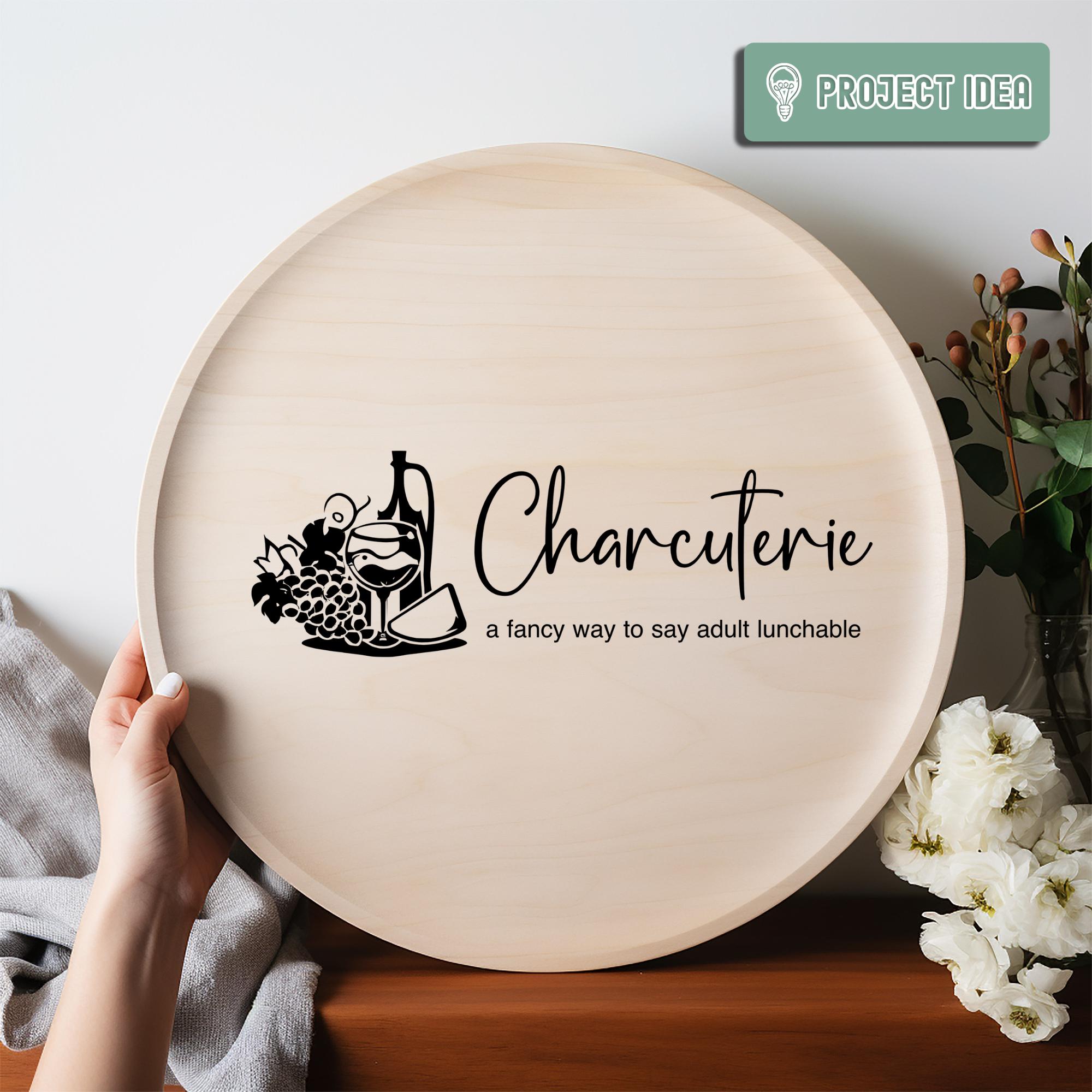 Bundle of 8 Charcuterie Definition Cutting Board Svg Files, Adult ...