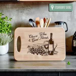 Charcuterie Board Svg, Wine and Cheese Svg, Cutting Board Svg Files, Serving Tray Svg, Farmhouse ...