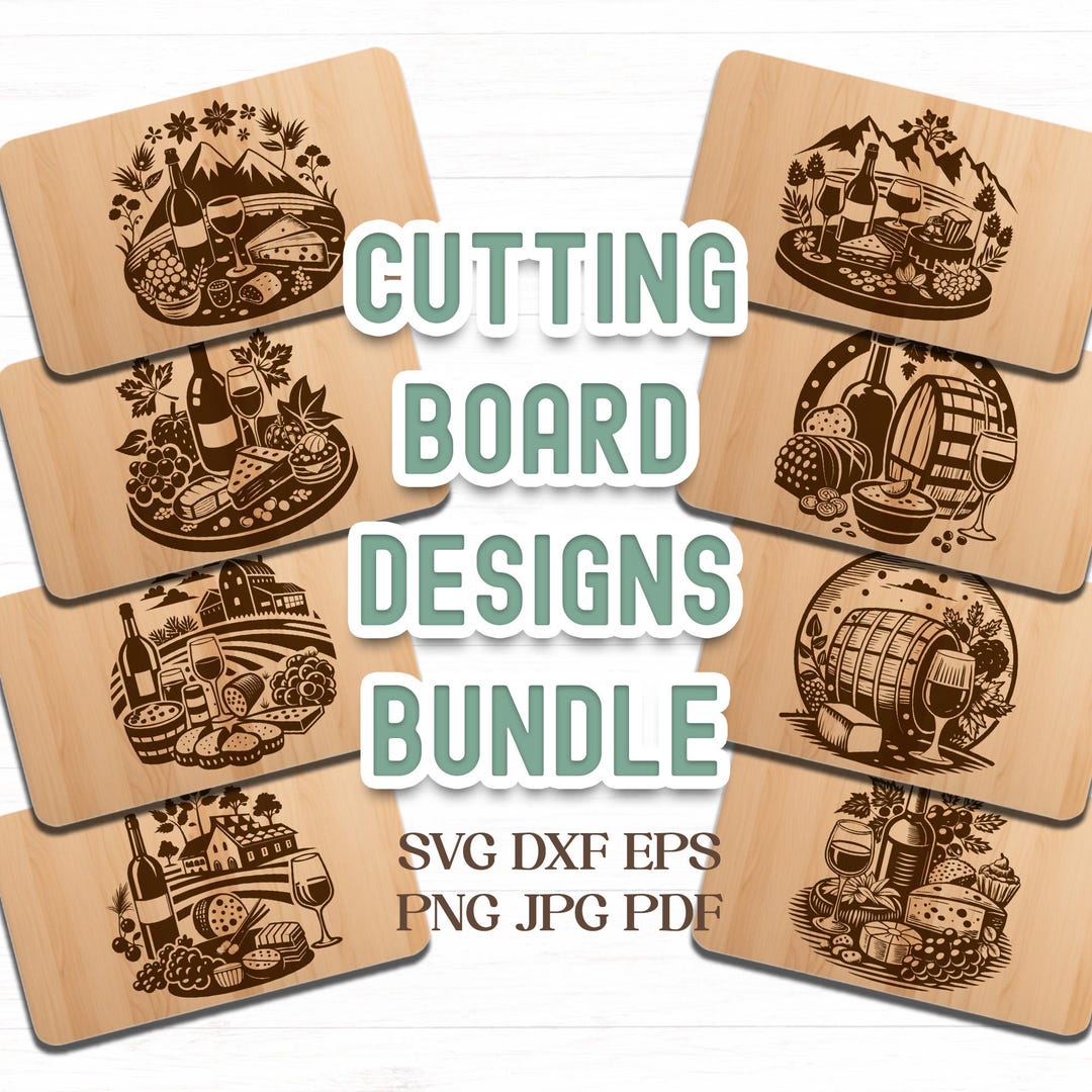 30 Bundle Charcuterie Board SVG Files, Set of BBQ Designs, Cutting ...