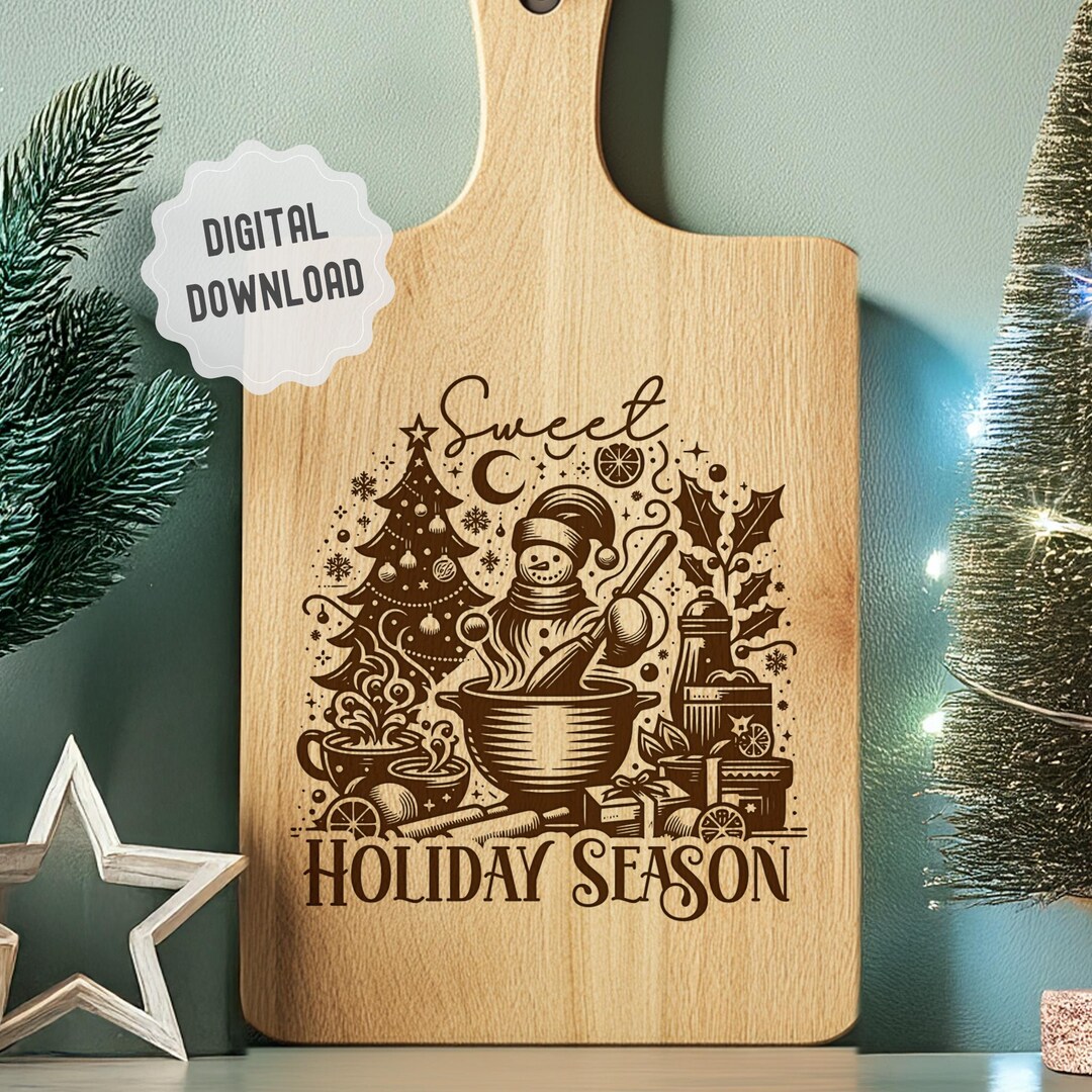 Christmas Snowman Svg, Charcuterie Board SVG, Cutting Board Svg, Baking ...