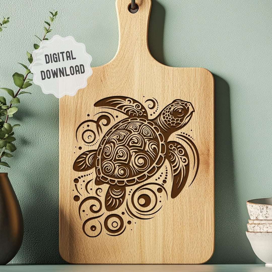 Sea Turtle Svg, Cutting Board Svg, Charcuterie Board Svg, Sea Animal ...