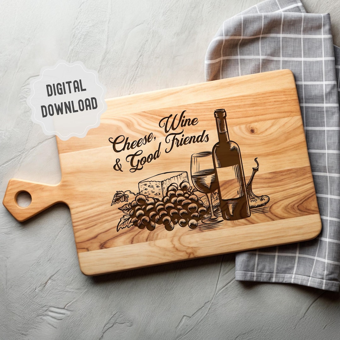 Charcuterie Board Svg, Wine and Cheese Svg, Cutting Board Svg Files, Serving Tray Svg, Farmhouse ...