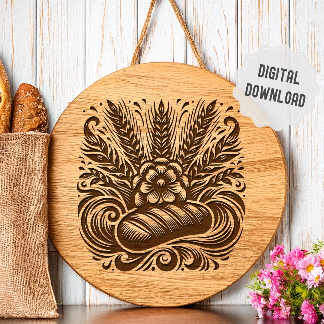 Bread Svg, Bread Cutting Board Svg, Bakery Png, Baking Clipart ...