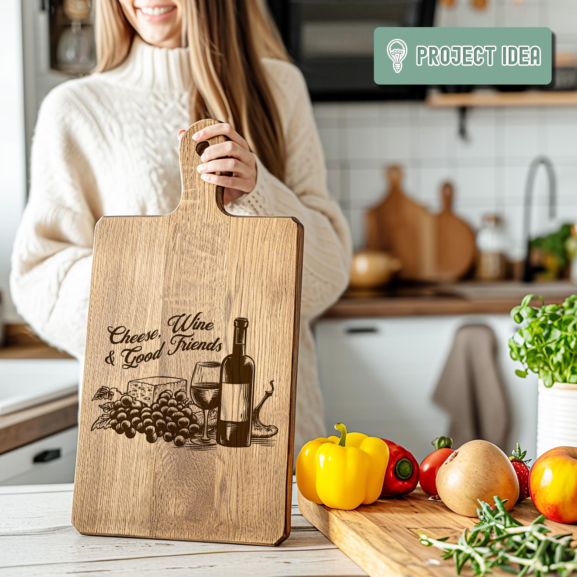 Charcuterie Board Svg, Wine and Cheese Svg, Cutting Board Svg Files ...
