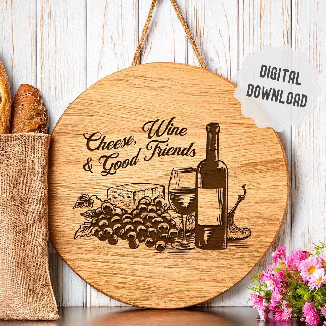 Charcuterie Board Svg, Wine and Cheese Svg, Cutting Board Svg Files, Serving Tray Svg, Farmhouse ...