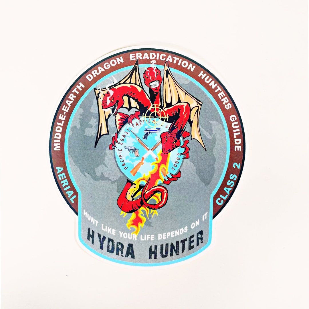 Zombie Hydra Hunter Waterproof Sticker - Etsy