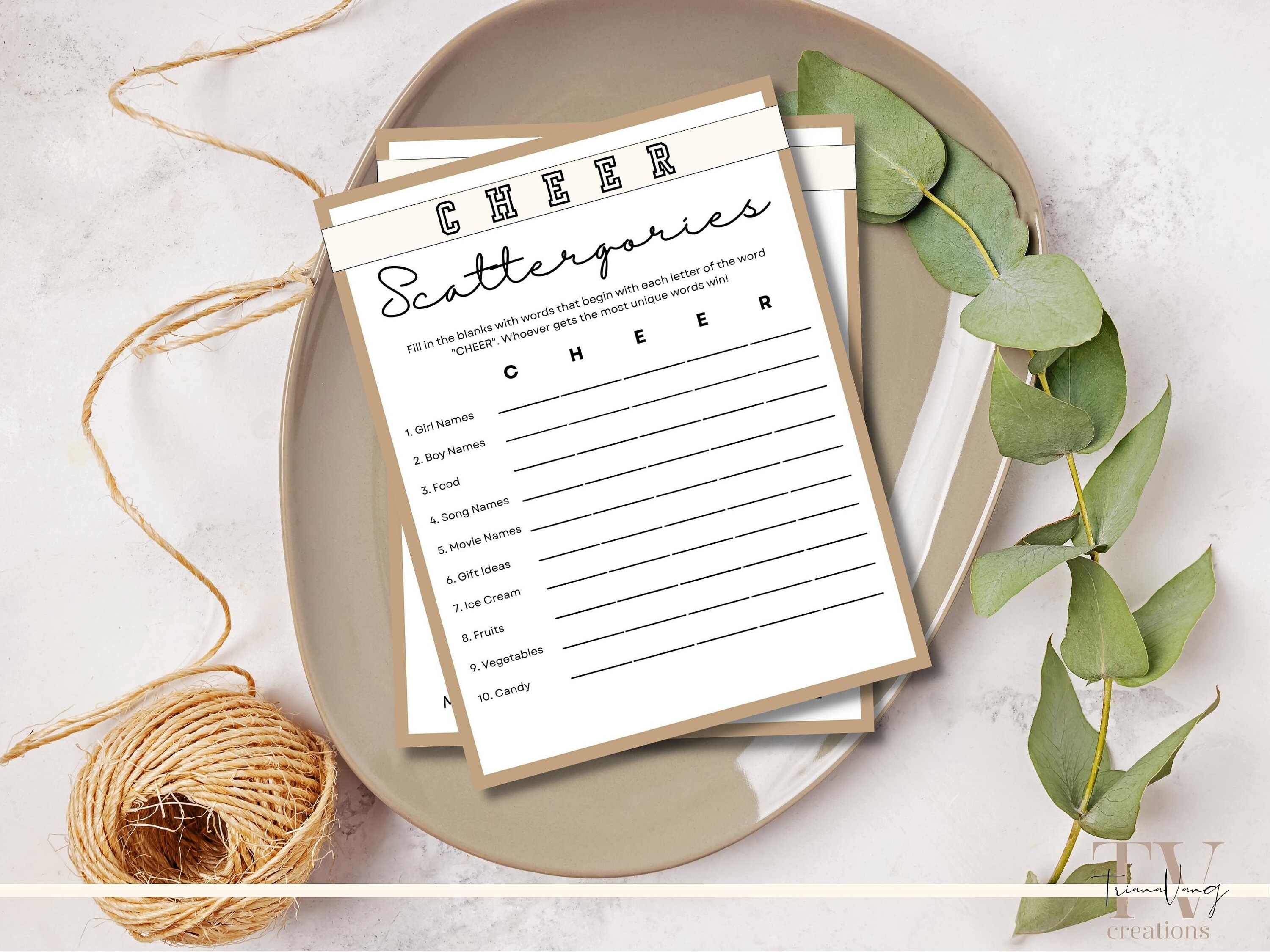 Editable 8 Cheerleading Games Keys canva Templates Editable, Birthday ...