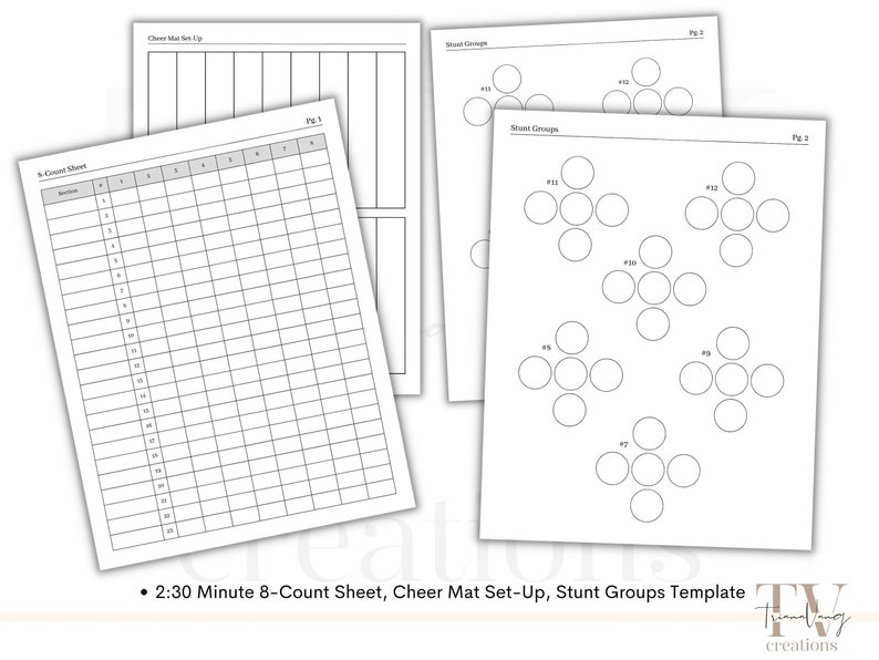 Printable Cheer Handout Templates, CANVA Editable, Athlete Paperwork ...