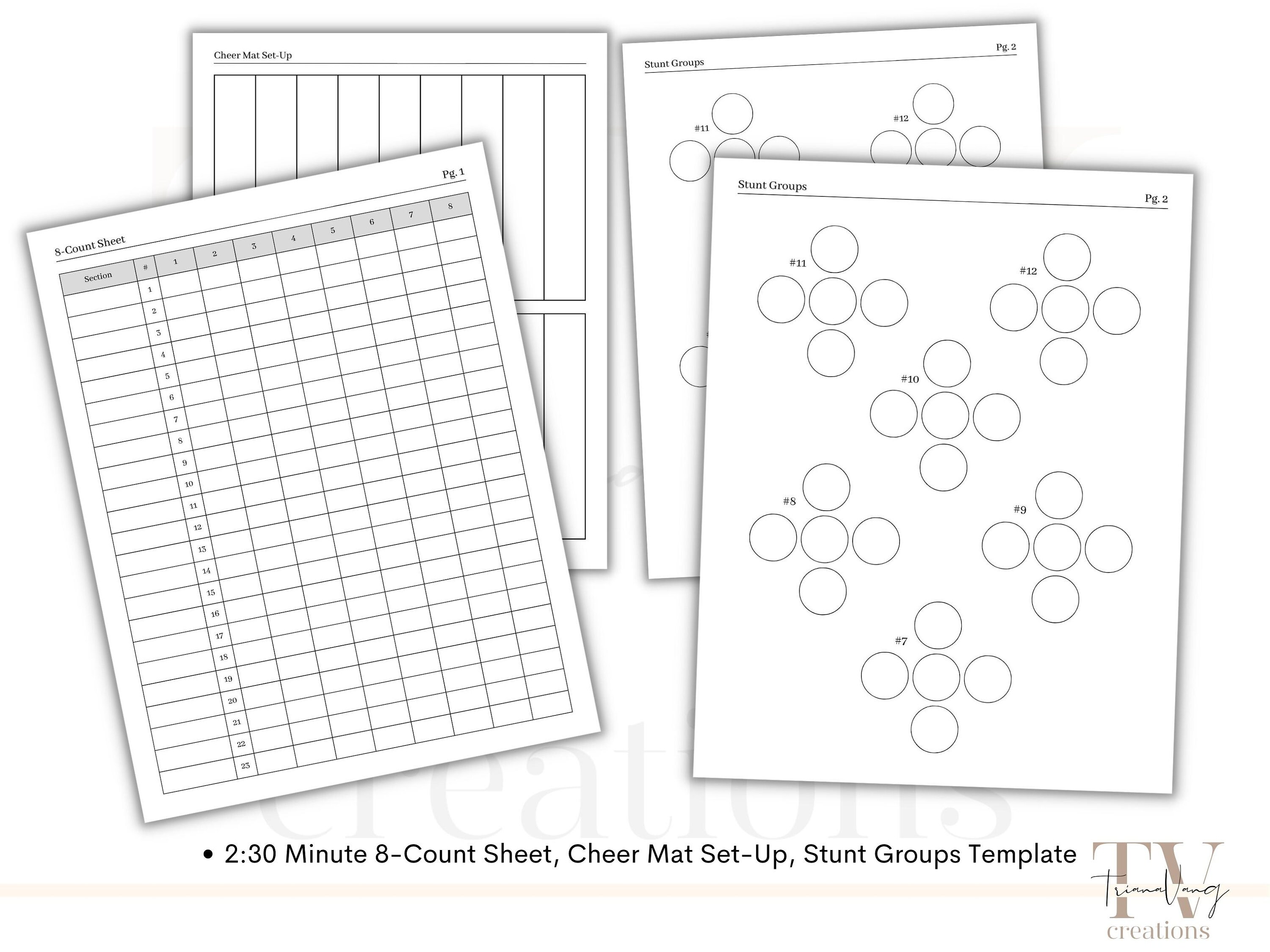 Printable Cheer Handout Templates, CANVA Editable, Athlete Paperwork ...