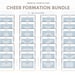 Cheer Formations Template Cheer Mat Formation Canva - Etsy