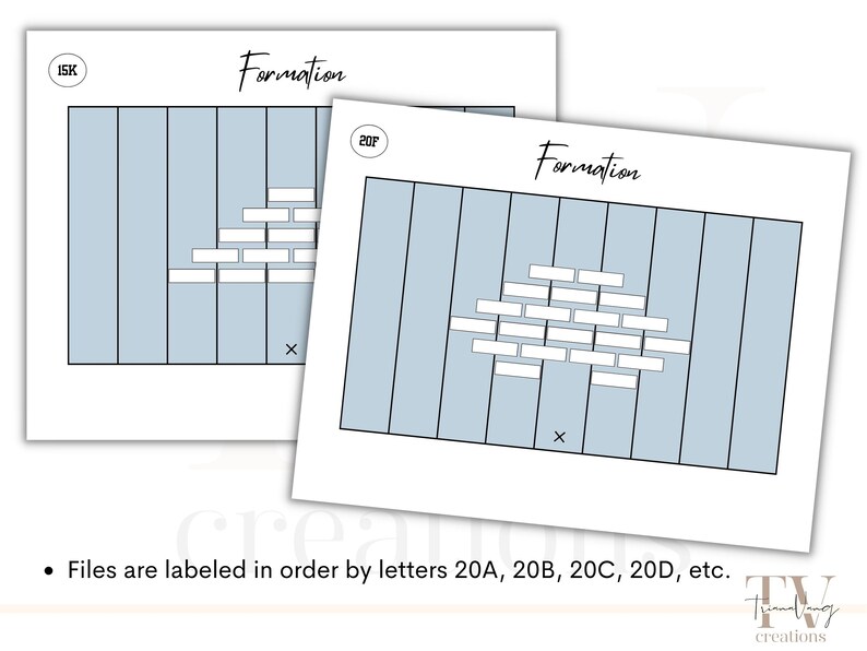 Cheer Formations Template, Cheer Mat Formation, Canva Editable, Pdfs US ...