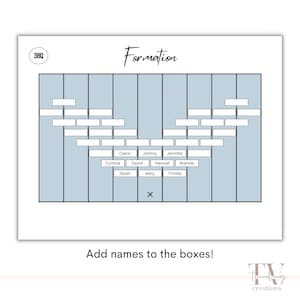 Cheer Formations Template, Cheer Mat Formation, Canva Editable, Pdfs US ...