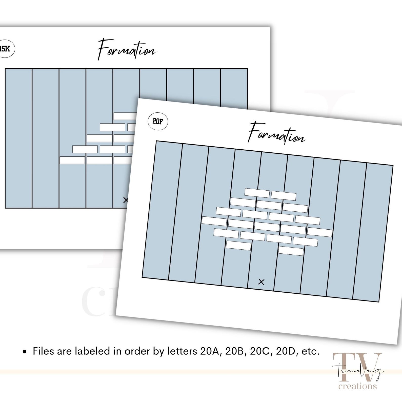 Cheer Formations Template, Cheer Mat Formation, Canva Editable, Pdfs US ...