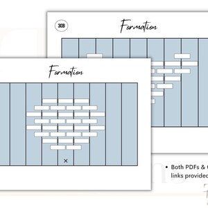 Cheer Formations Template, Cheer Mat Formation, Canva Editable, Pdfs US ...