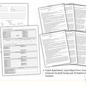 Printable Cheer Handout Templates, CANVA Editable, Athlete Paperwork ...