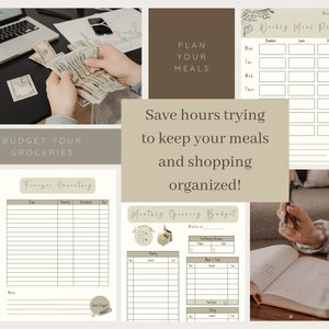Simple Meal Planner Modern Bundle - Etsy
