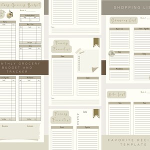 Simple Meal Planner Modern Bundle - Etsy
