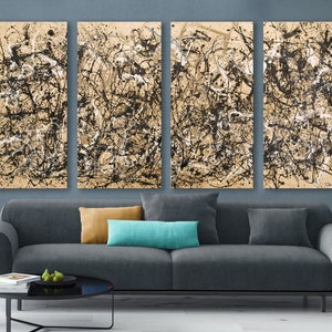 Jackson Pollock Autumn Rhythm No.30 Canvas Print Abstractionism Bright ...